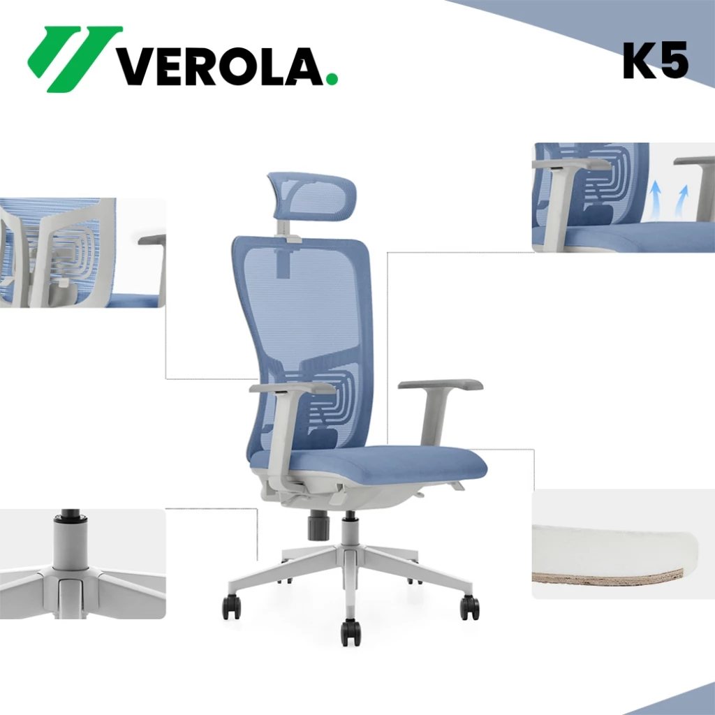 Kursi Kantor Ergonomis Verola K5 - Verola.co.id